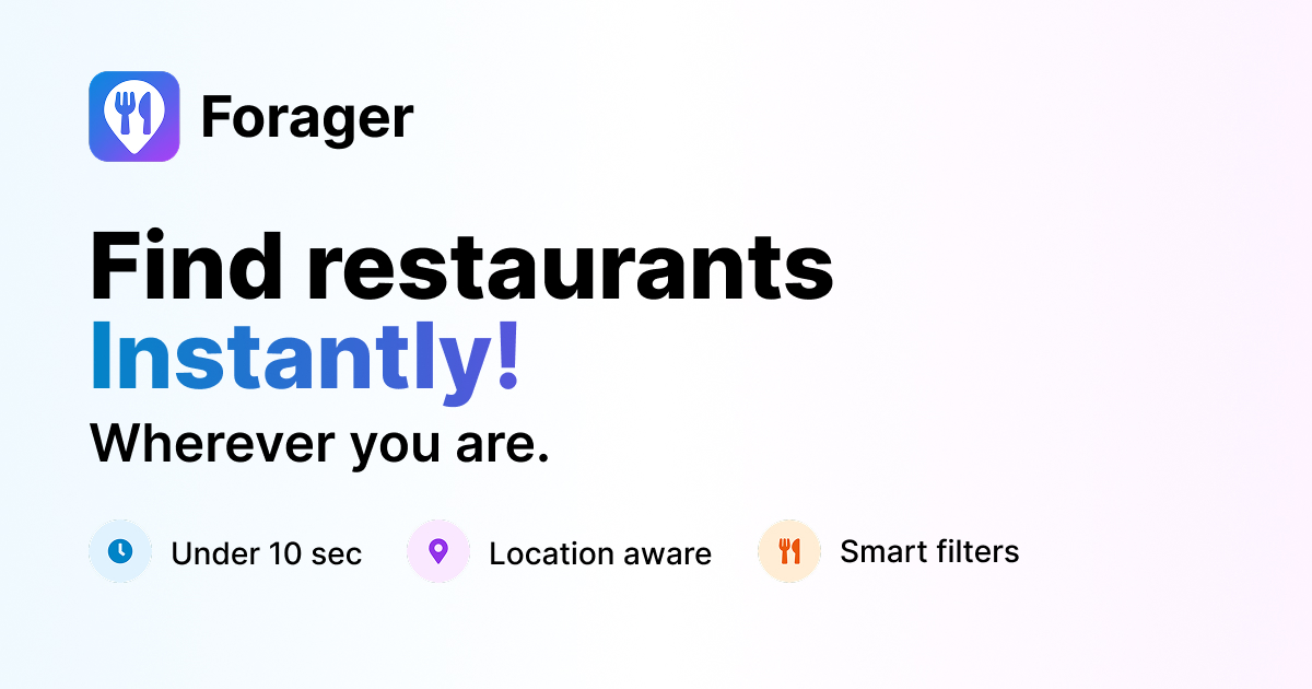 Explore Restaurants Worldwide | myForager